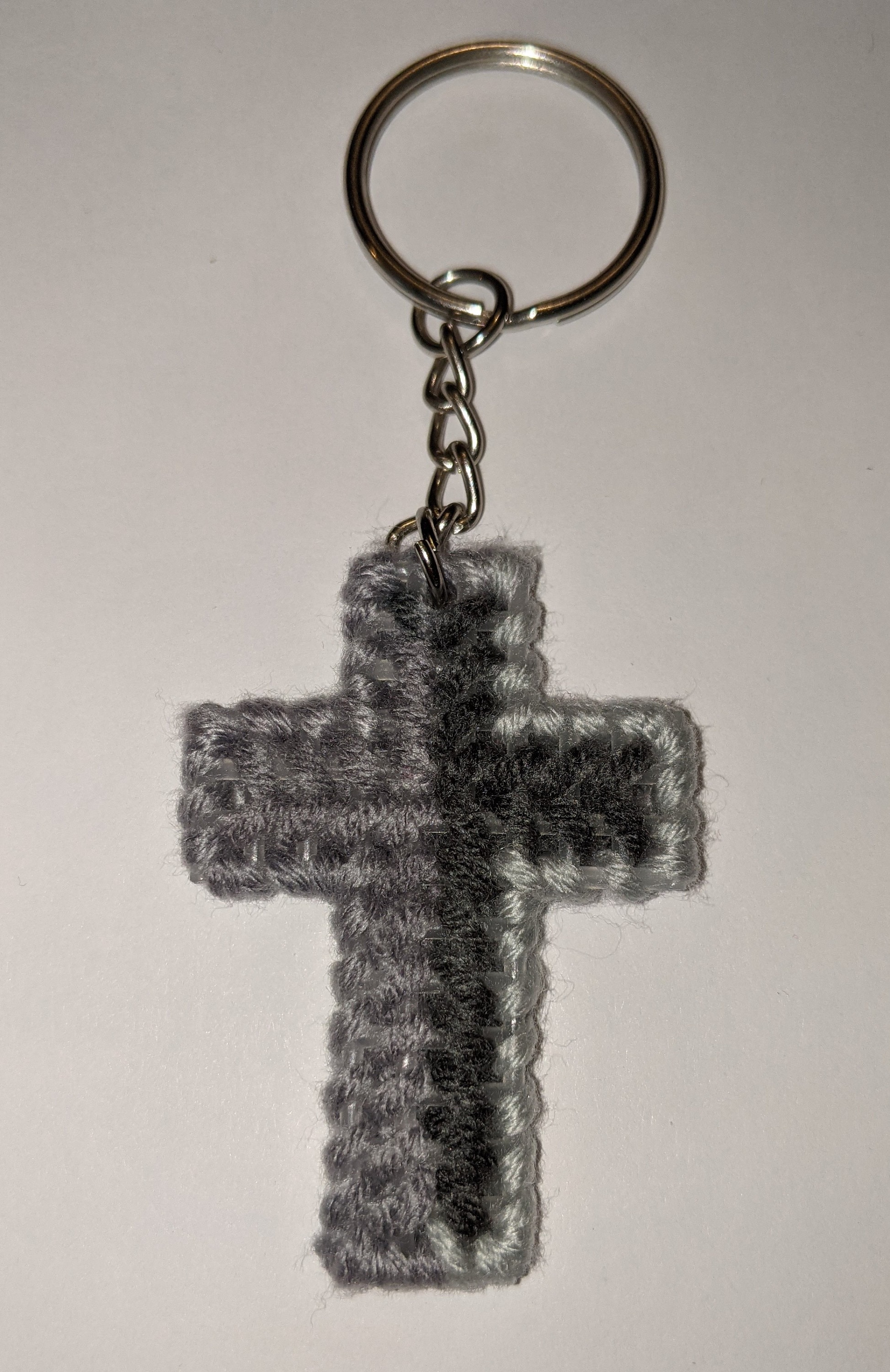 Cross Keyring in Plastic Canvas - Etsy