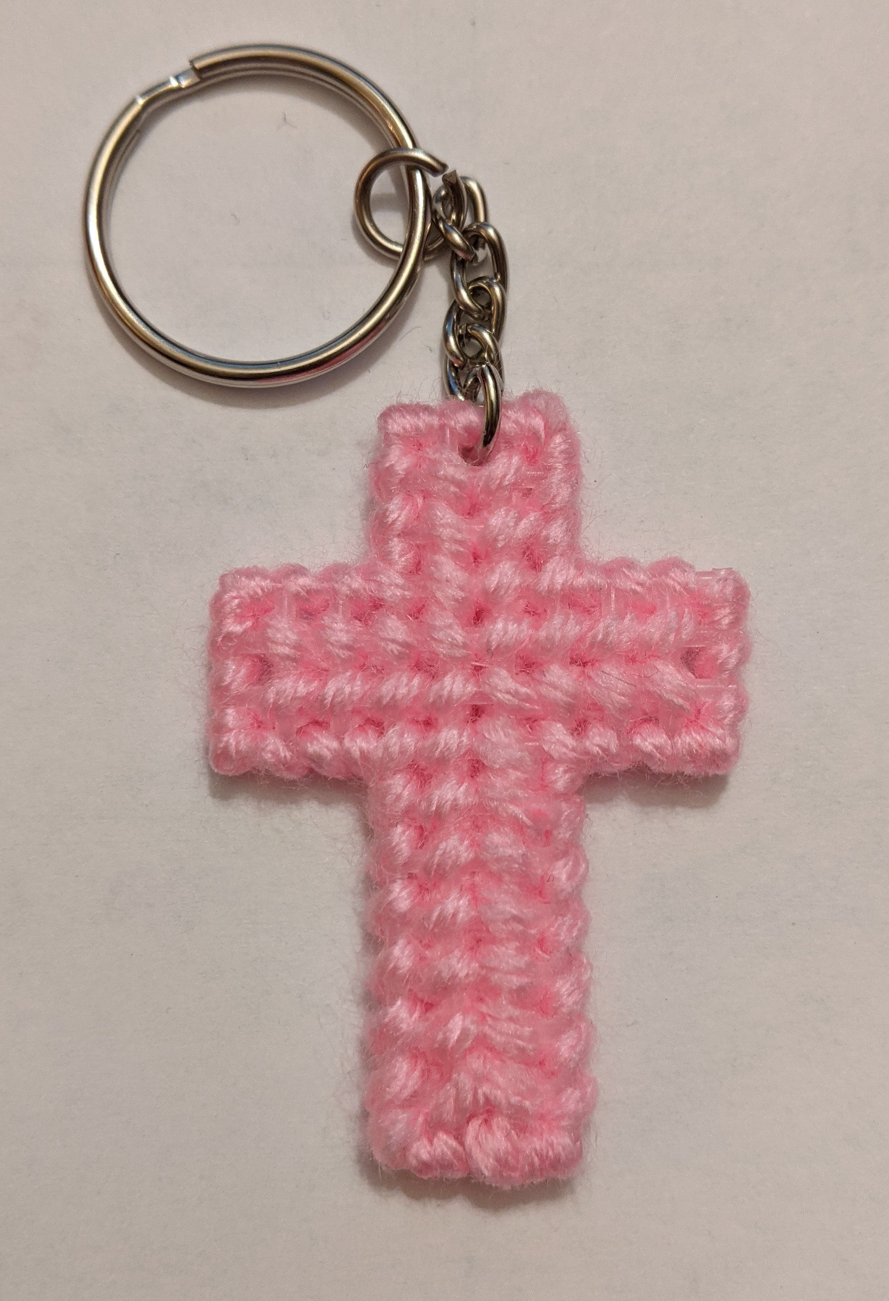 Cross Keyring in Plastic Canvas - Etsy