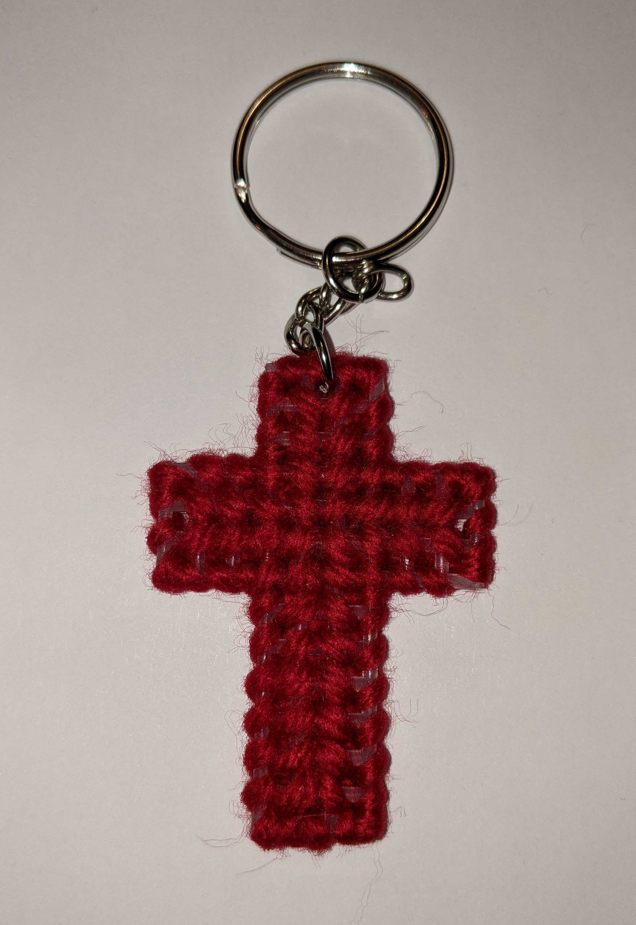 Cross Keyring in Plastic Canvas - Etsy