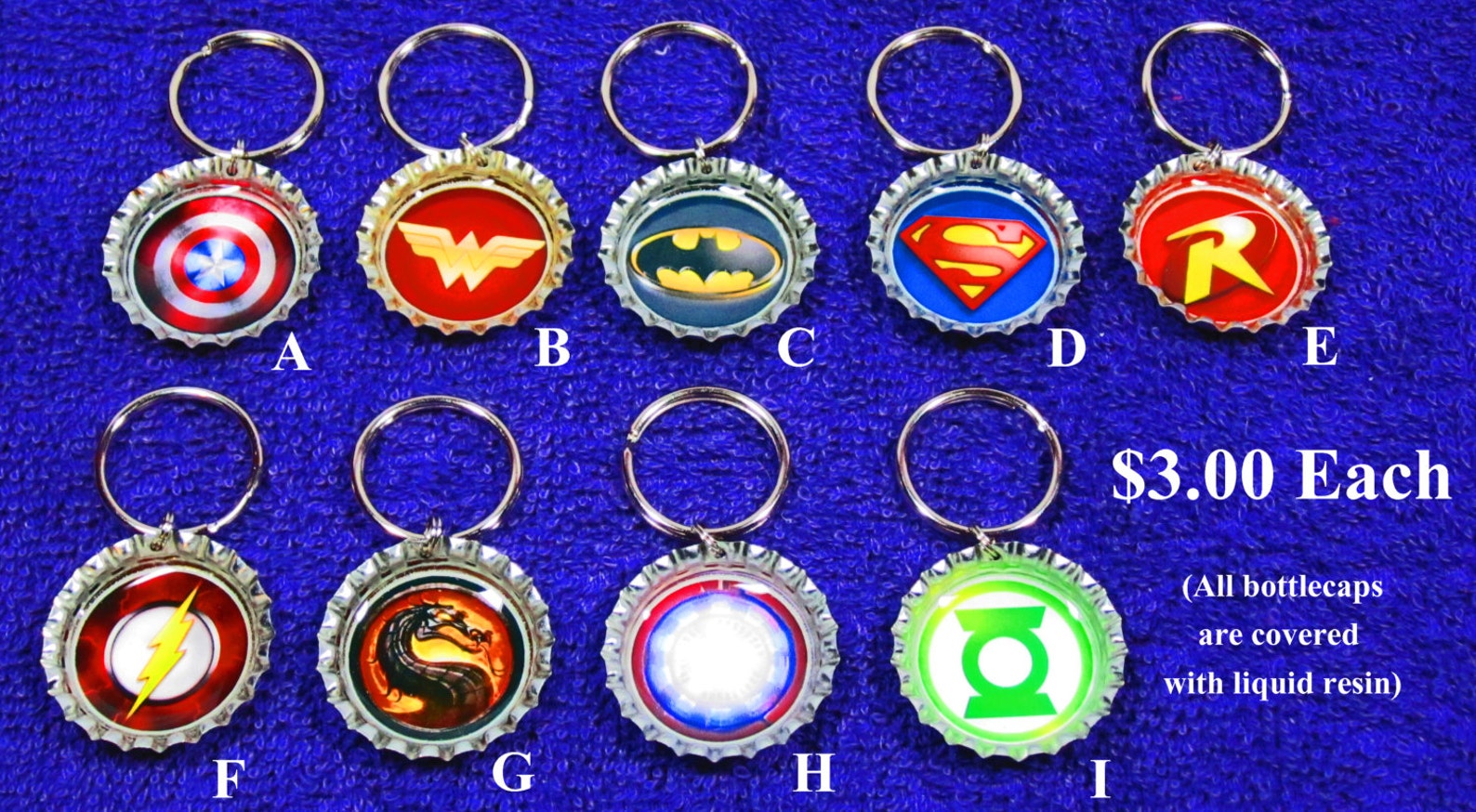 Superhero Keychains Series 1 | Etsy