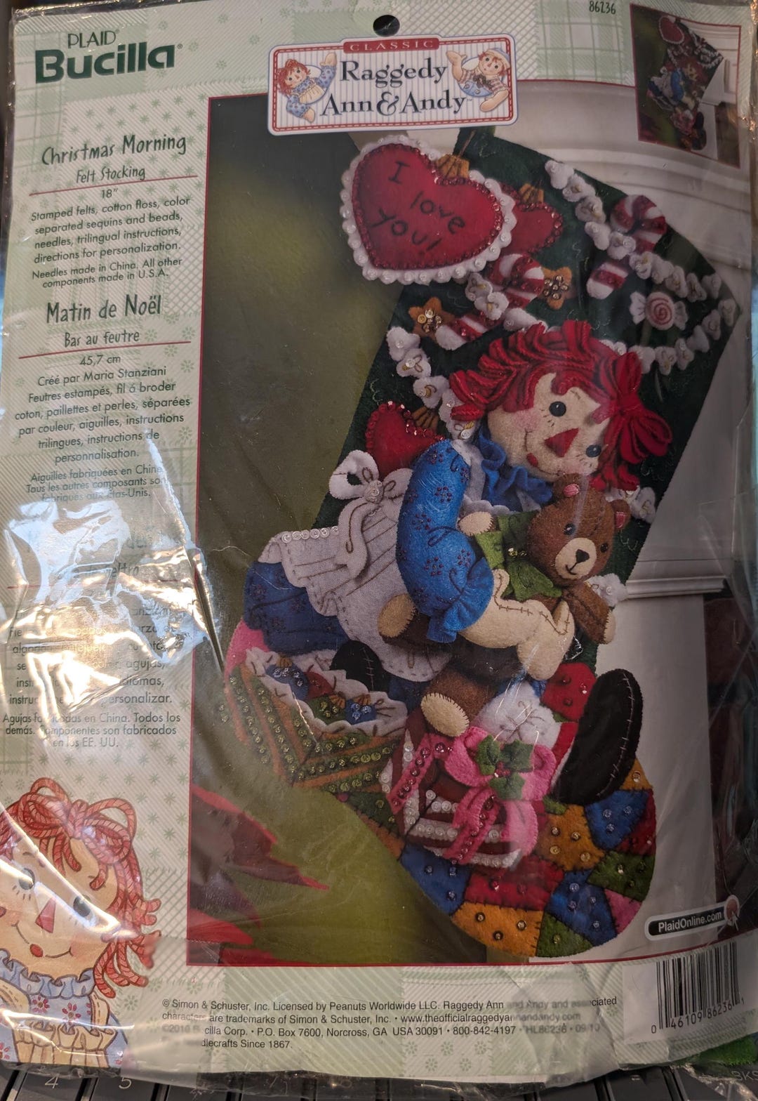 Bucilla CHRISTMAS MORNING Rare and Hard to Find Beautiful 18 Felt ...