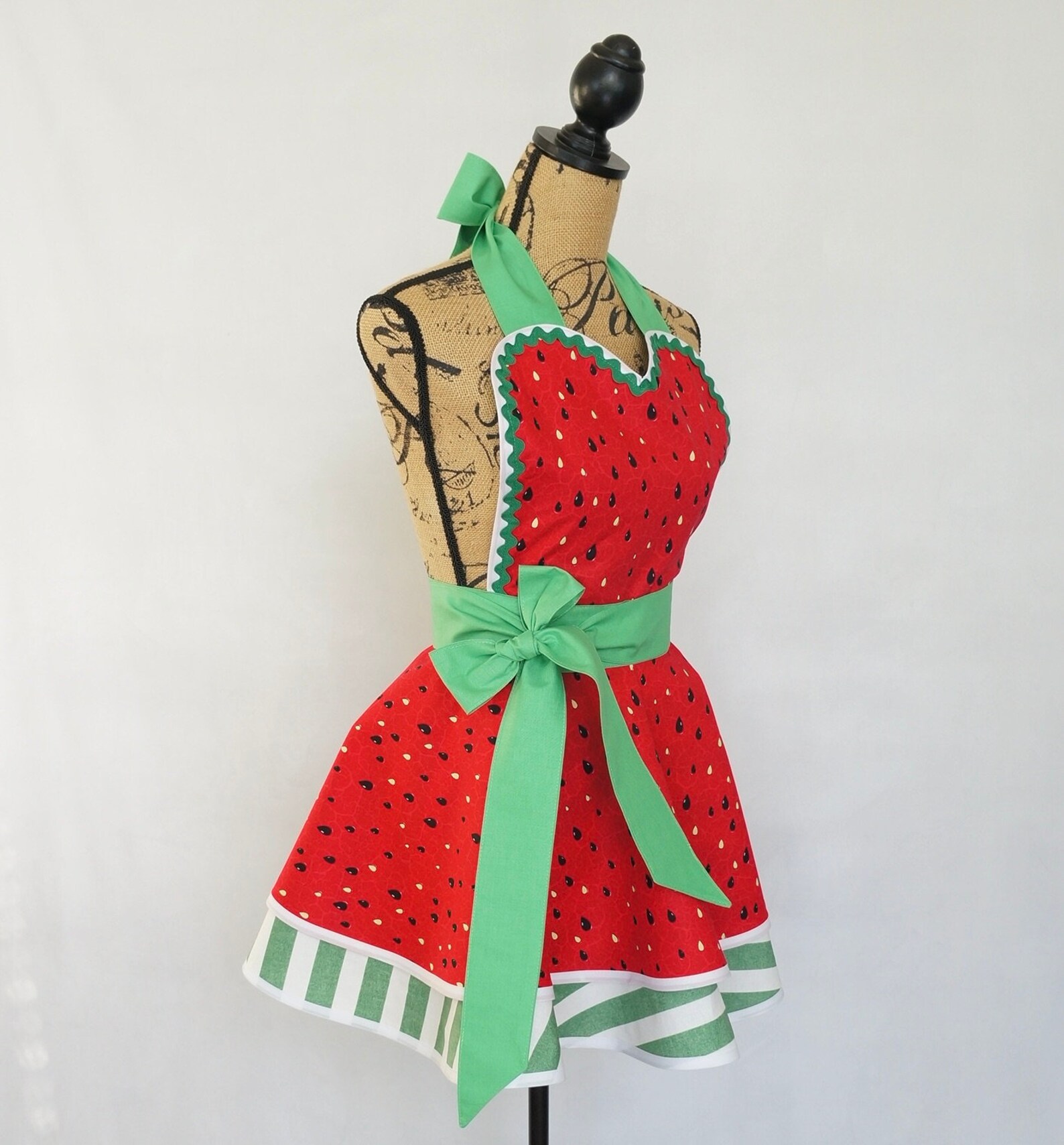 Retro Style Apron Watermelon Seeds Theme Vintage Style Apron - Etsy