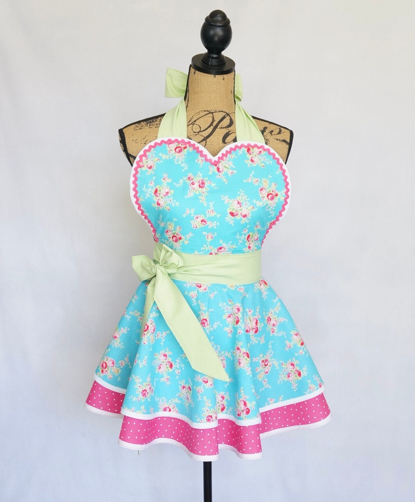 Retro Style Apron Sweet Flowers Floral Vintage Style Apron - Etsy