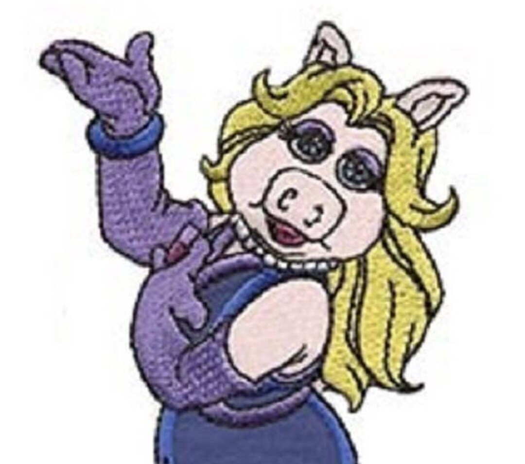 Muppets Standing Miss Piggy Applique 5.5" X 3" FREE SHIPPING - Etsy