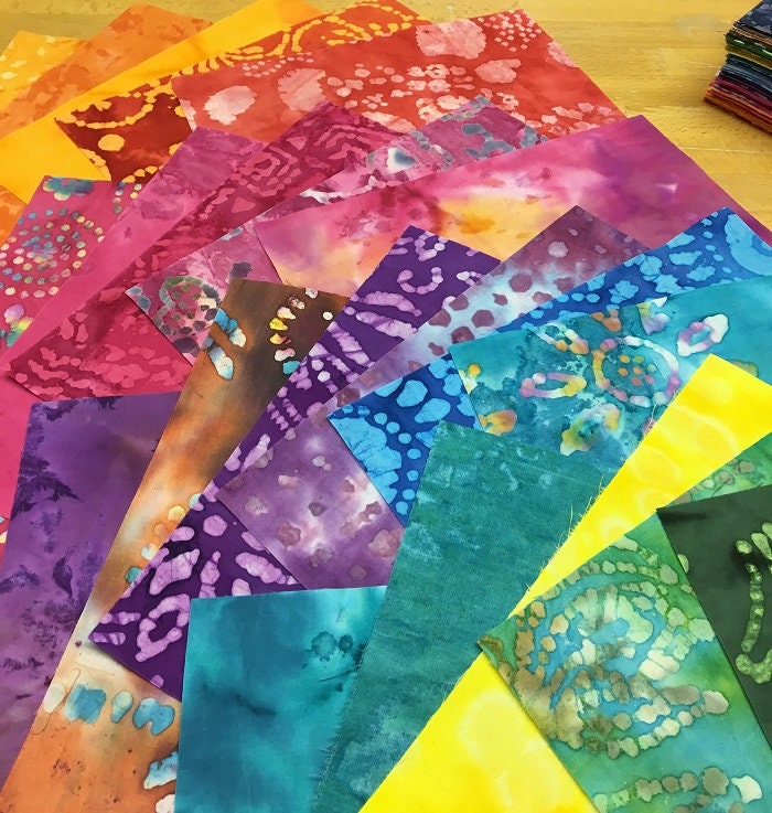 Quilter's 10" Layer Cake Squares in Bali Batiks - 24+ Pieces - Etsy