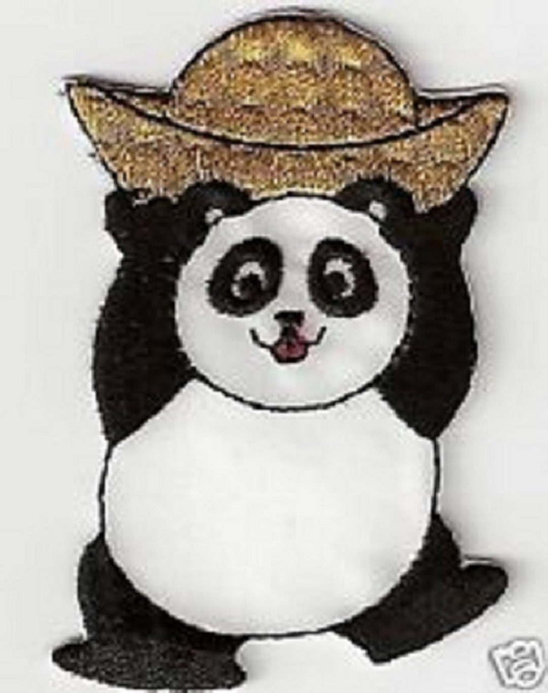 Panda With Hat 3.5 X 2 - Etsy