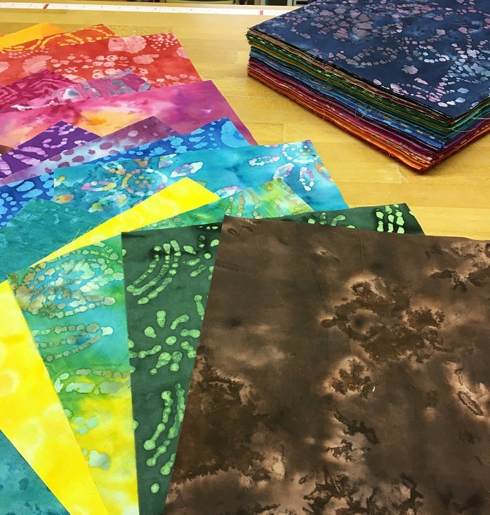 Quilter's 10" Layer Cake Squares in Bali Batiks - 24+ Pieces - Etsy