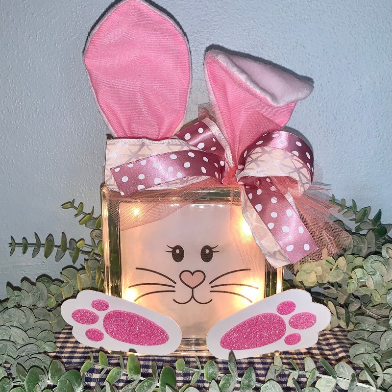 Lighted Glass Block Etsy