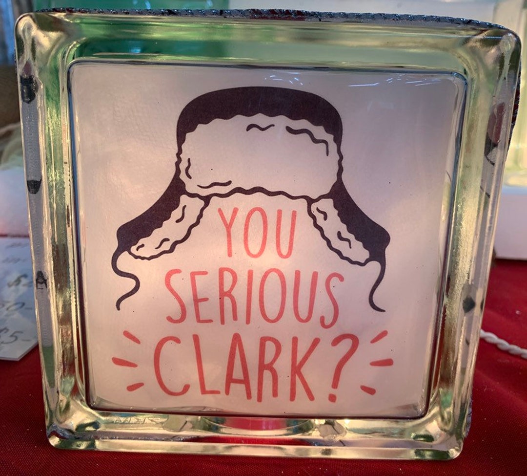 You Serious Clark? Christmas Vacation Movive Lighted Glass Block ...