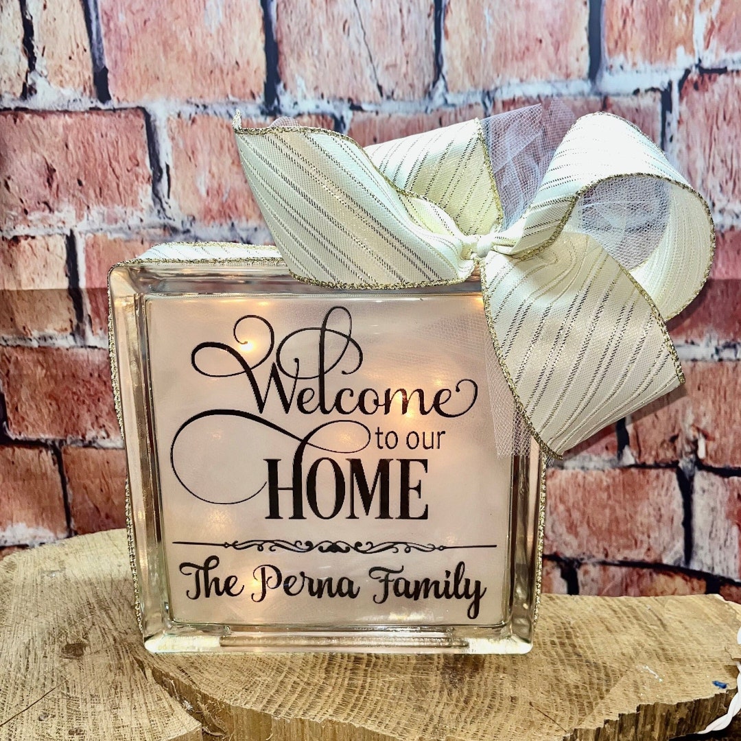 Welcome to Our Home, Personalized House-warming Gift, New Home Decor ...