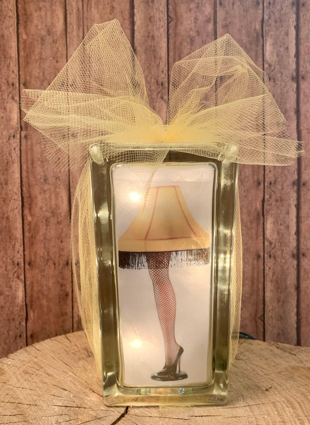 Leg Lamp, A Christmas Story, Lighted Glass Blocks, Christmas Decor ...