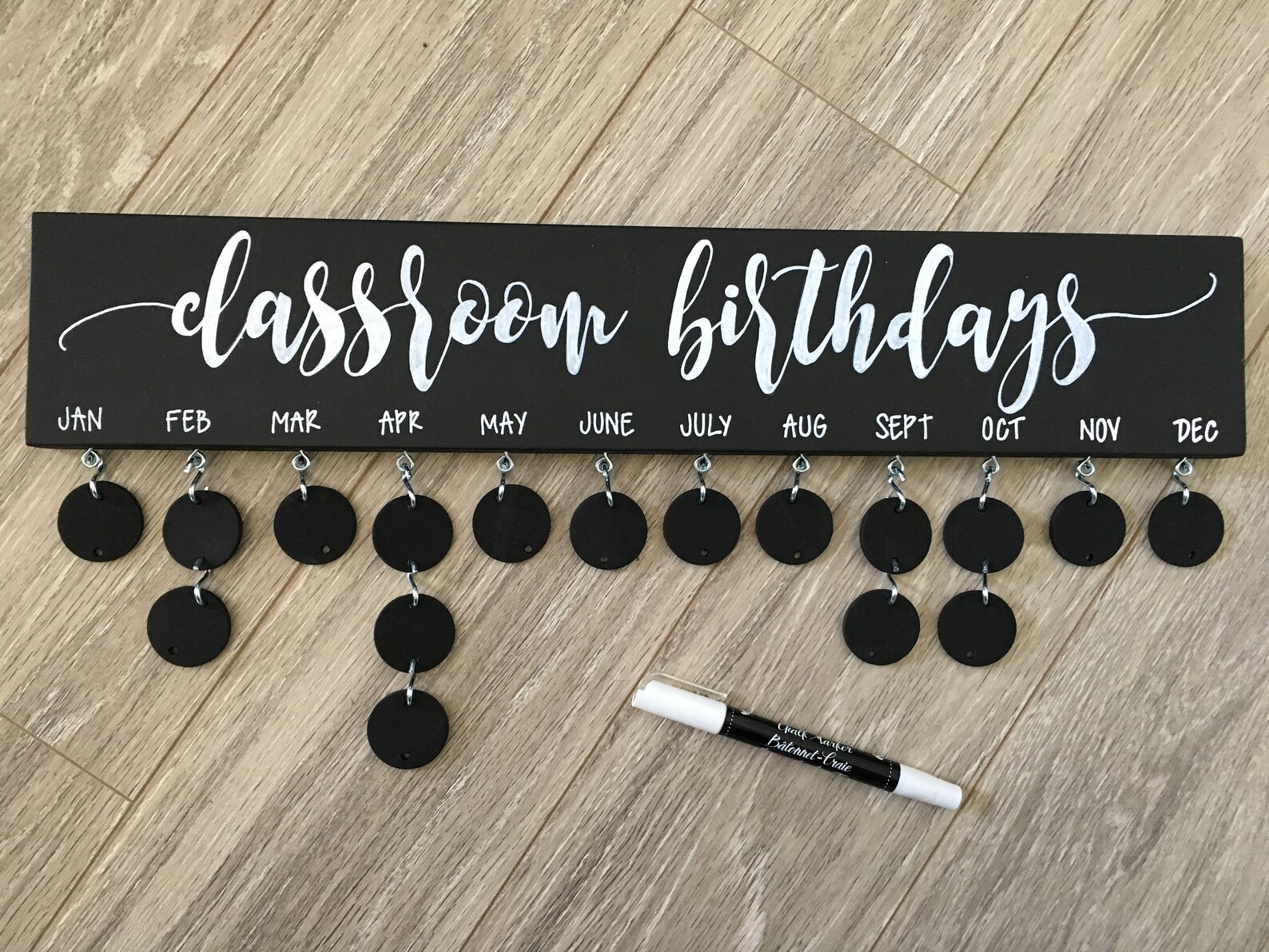 Classroom Birthdays Chalkboard - Etsy