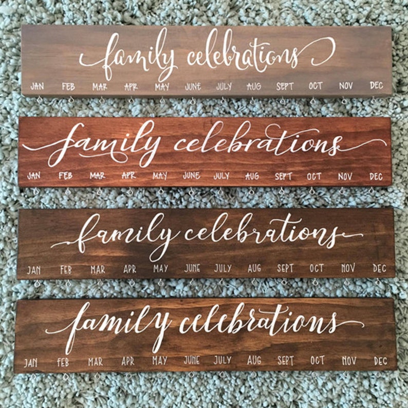 Family Celebrations Board | Etsy