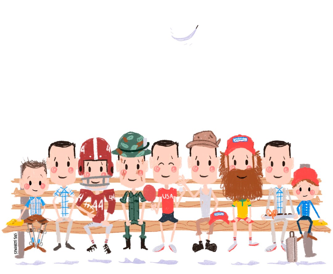 Forrest Gump Prints by Spaghetti Toes, Art Print, Wall Prints, Art ...