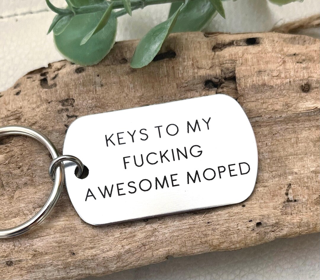 Gift for Teen Gift for Moped Rider, New Driver Keyring Mods Accessory ...