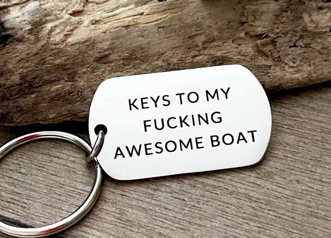 Gift for Boat Owner - Yacht Keyring - Keychain for Fisherman - Yachting ...
