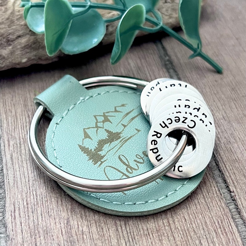Travel Token Keychain - Etsy