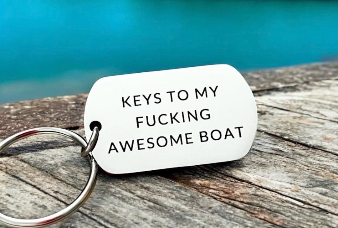 Gift for Boat Owner - Yacht Keyring - Keychain for Fisherman - Yachting ...