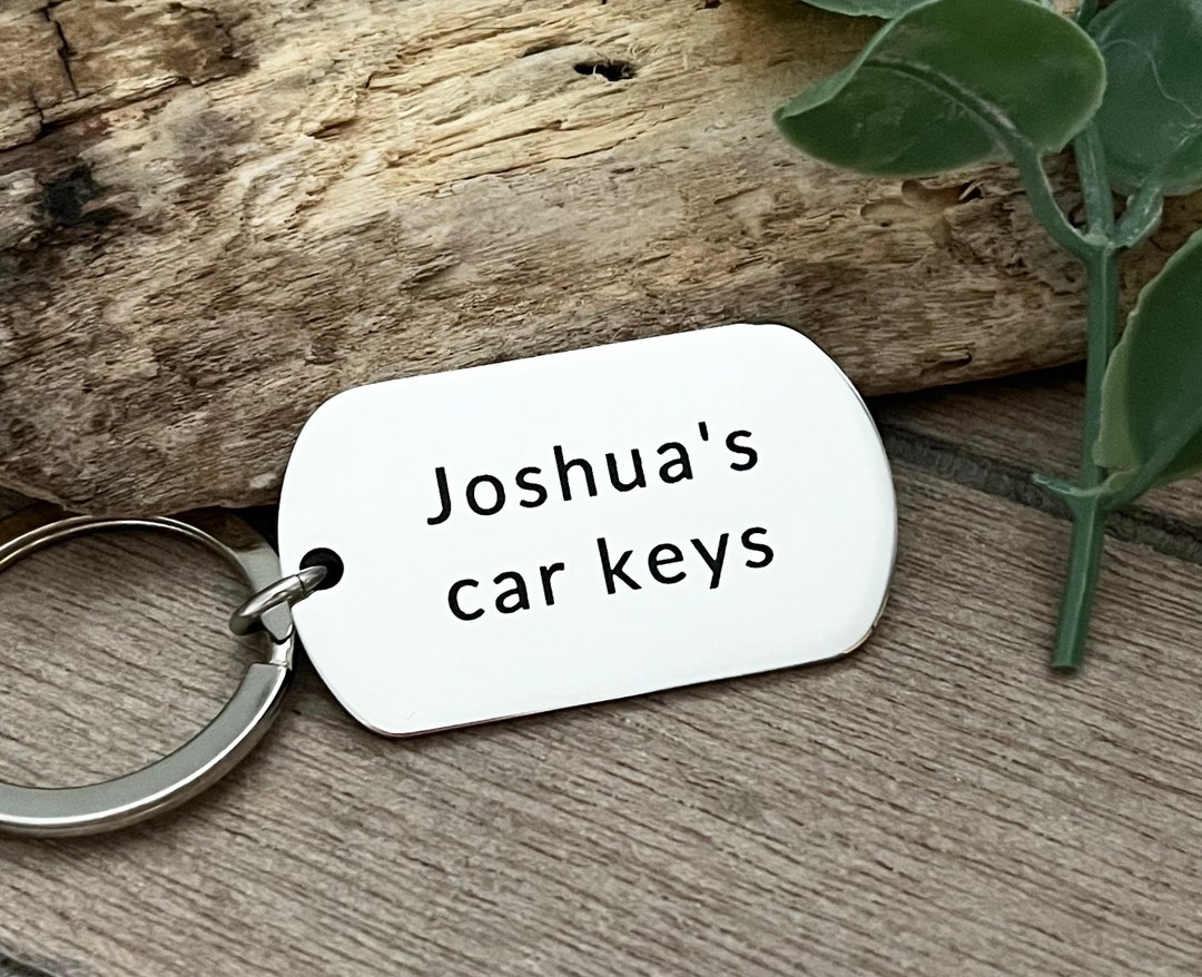Personalised Car Keyring - Gift for New Driver - Keyring for First Car ...