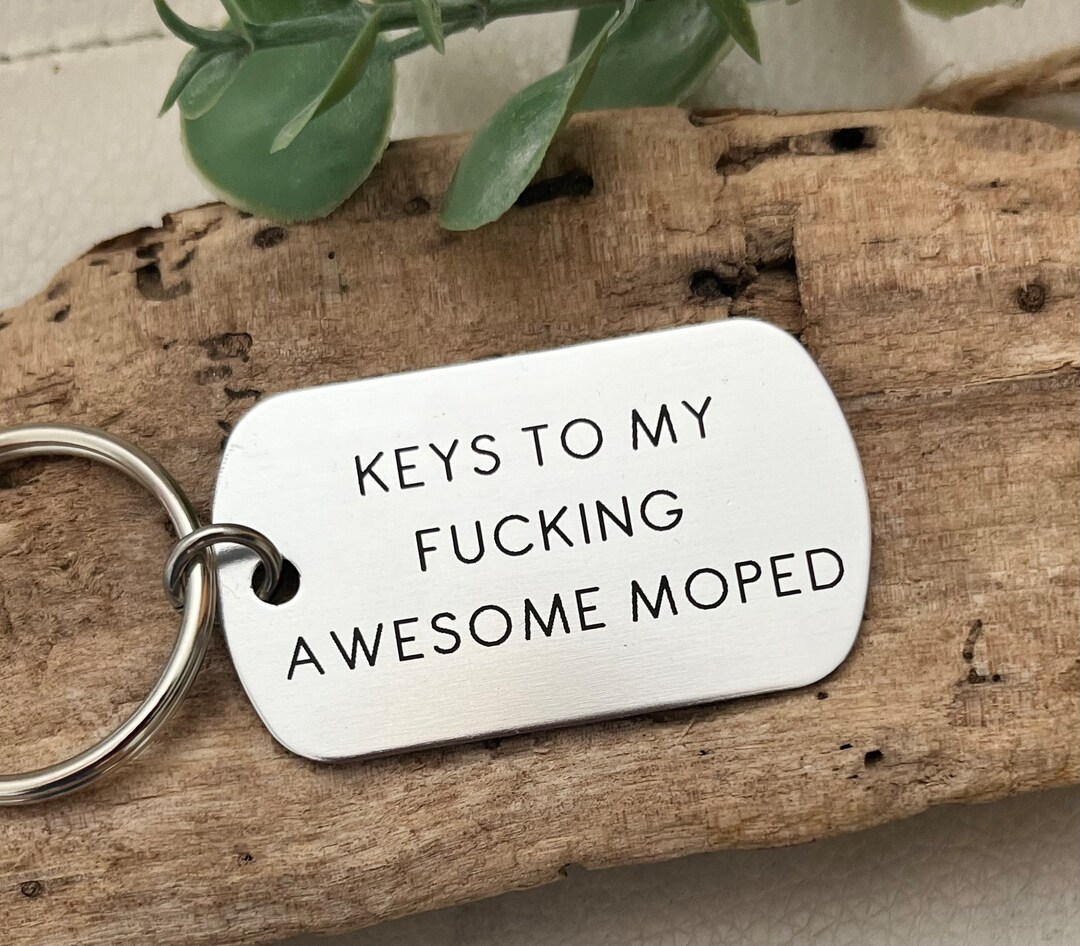 Gift for Teen Gift for Moped Rider, New Driver Keyring Vespa Mods ...