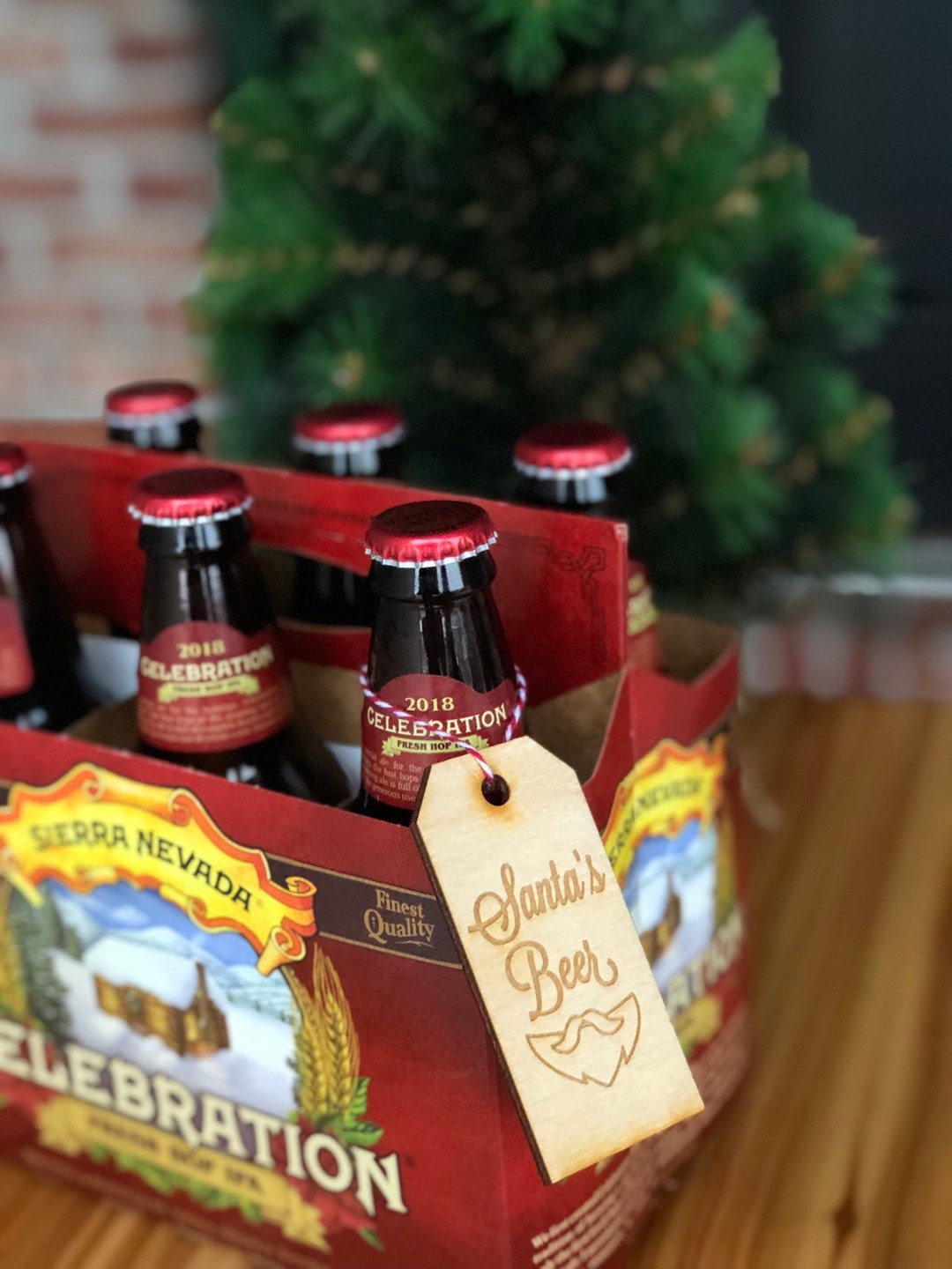 Santa's Beer Tags 3 Tags, Beer Gift Tags - Etsy