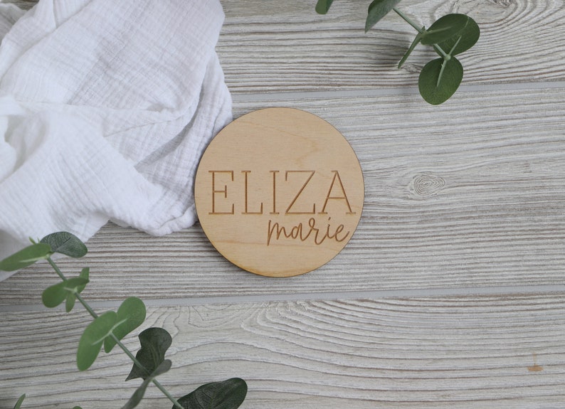 Personalized Baby Name Cards Wood Birth Announcement Sign - Etsy