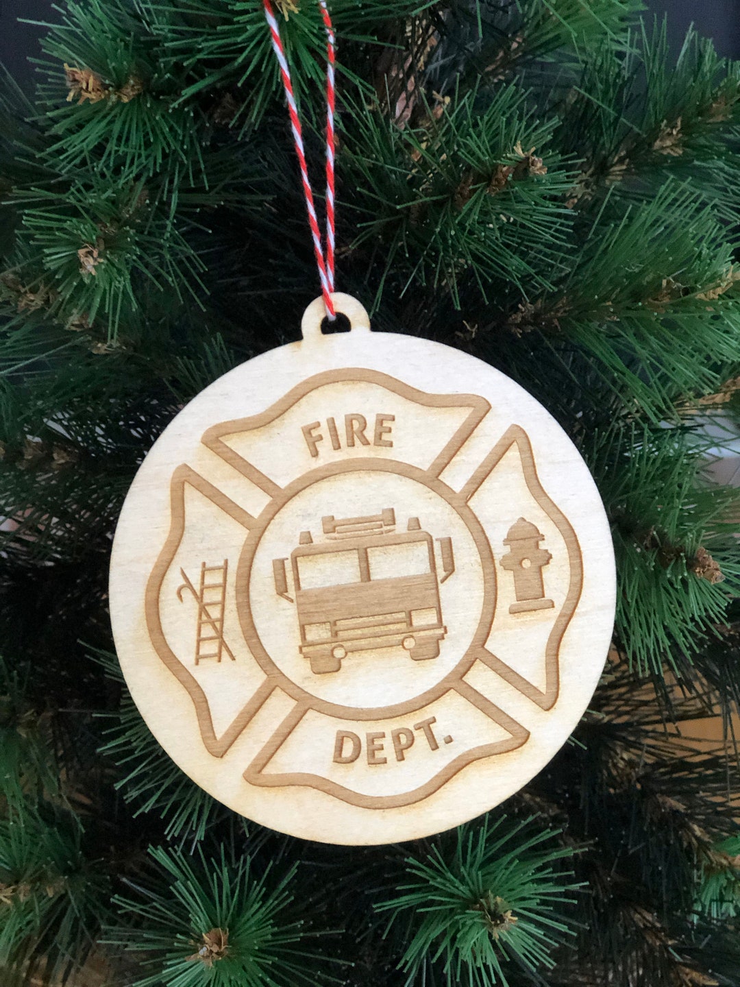 Fireman Ornament , Fire Department - Etsy
