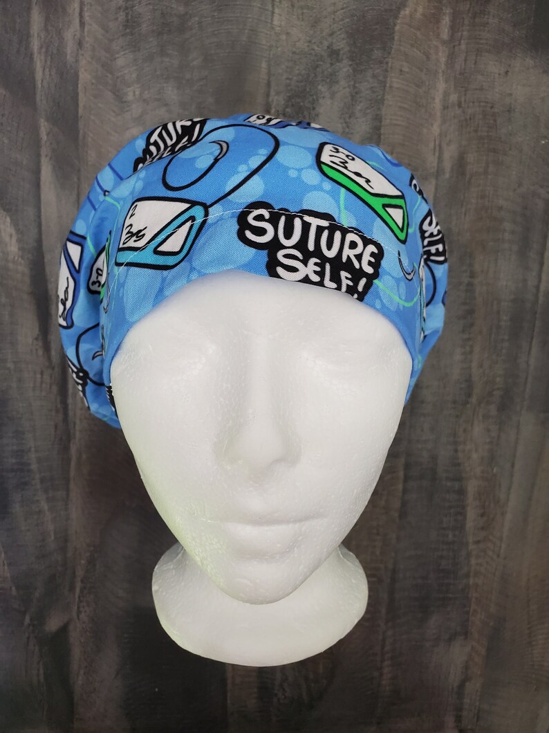 Suture Self Bouffant/euro Hybrid Style Surgical/scrub/dental Hat by ...