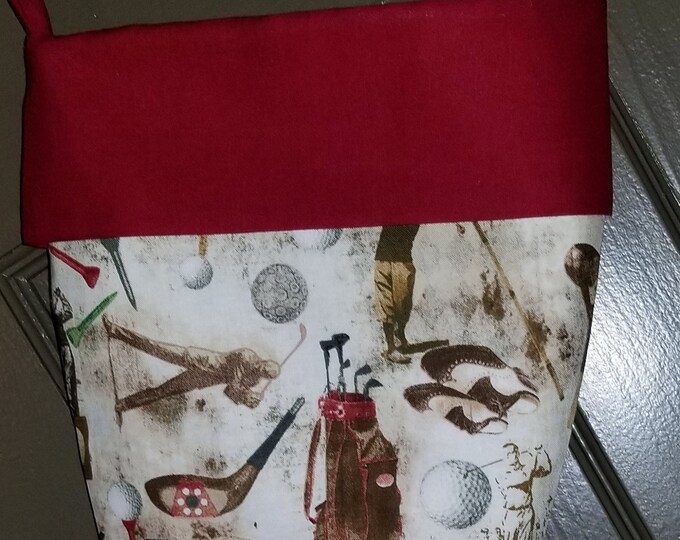 Golf Christmas Stocking - Etsy