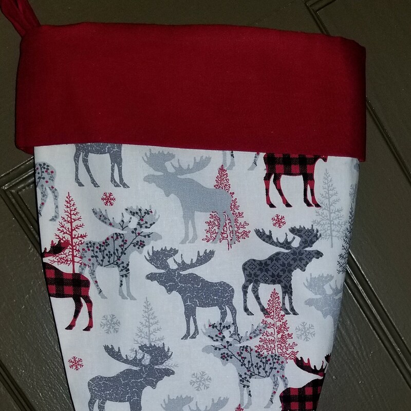 Moose Stocking - Etsy