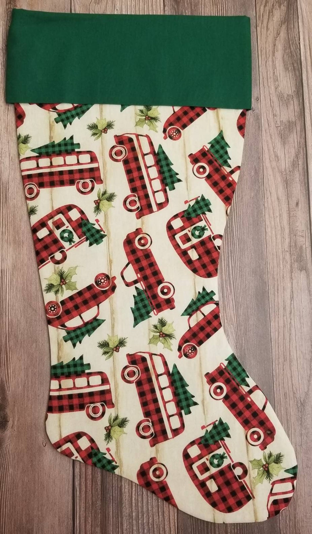 Christmas Vehicles Christmas Stocking - Etsy