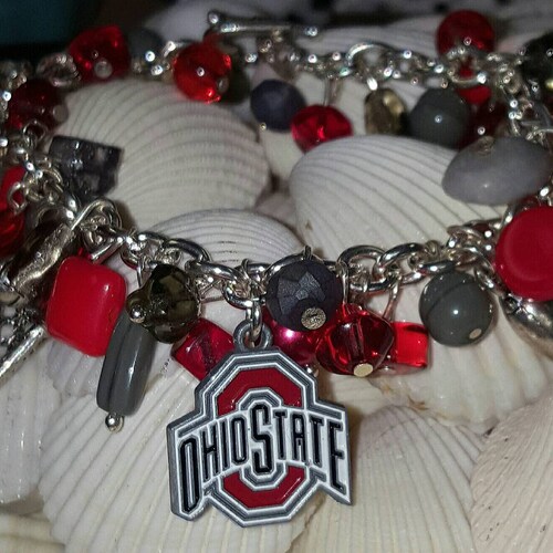 Ohio State Buckeyes Bracelet - Etsy