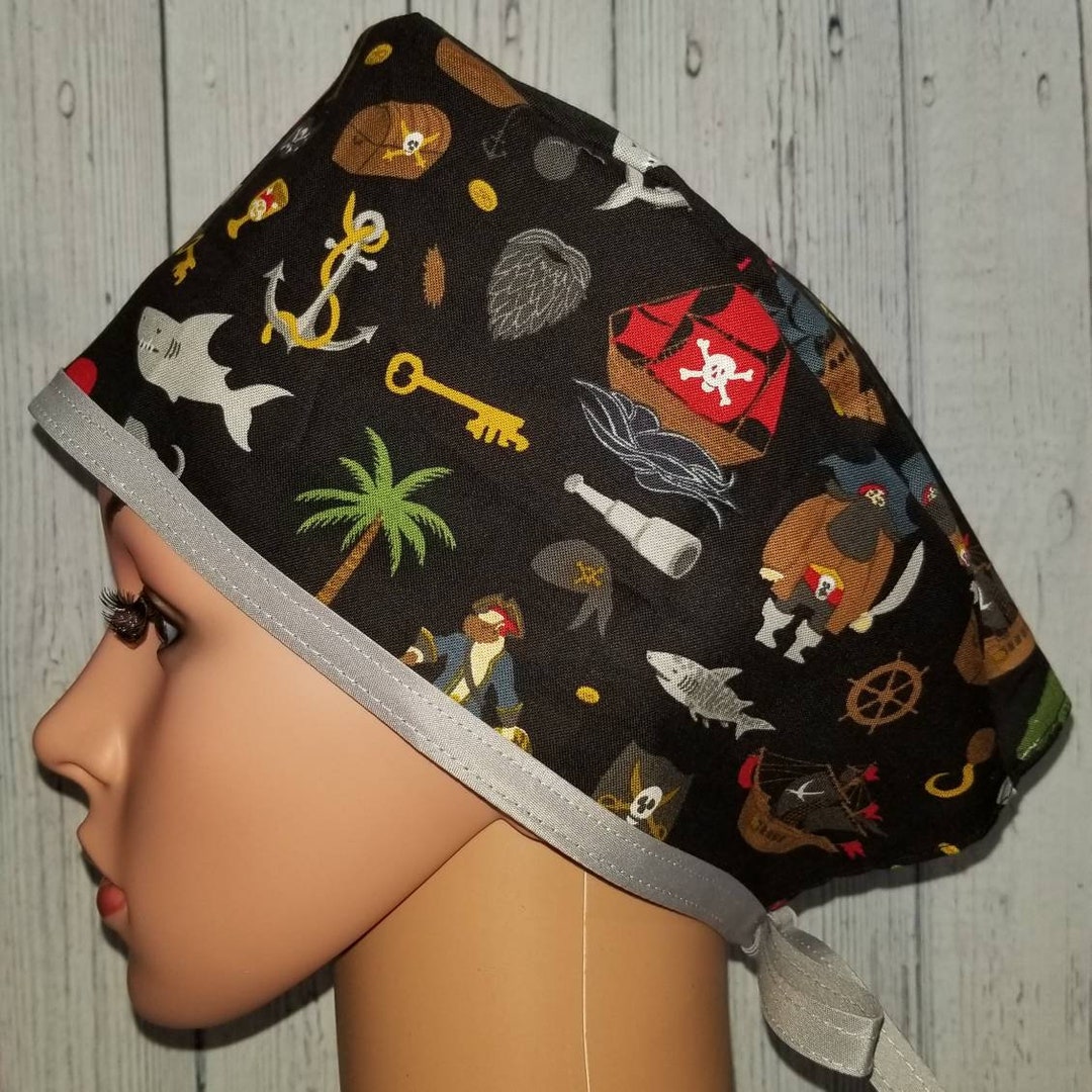 Pirate Surgical Cap - Etsy