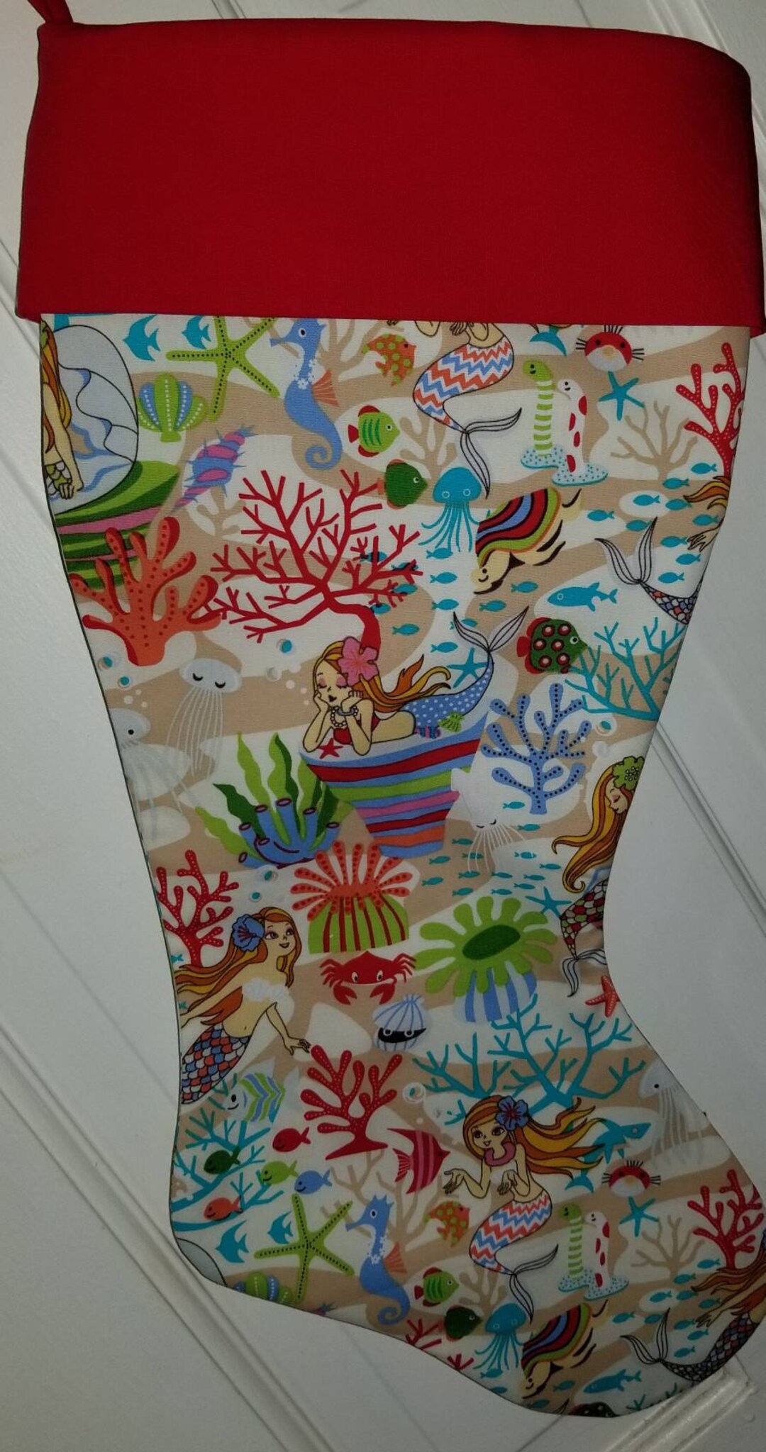 Mermaid Christmas Stocking - Etsy