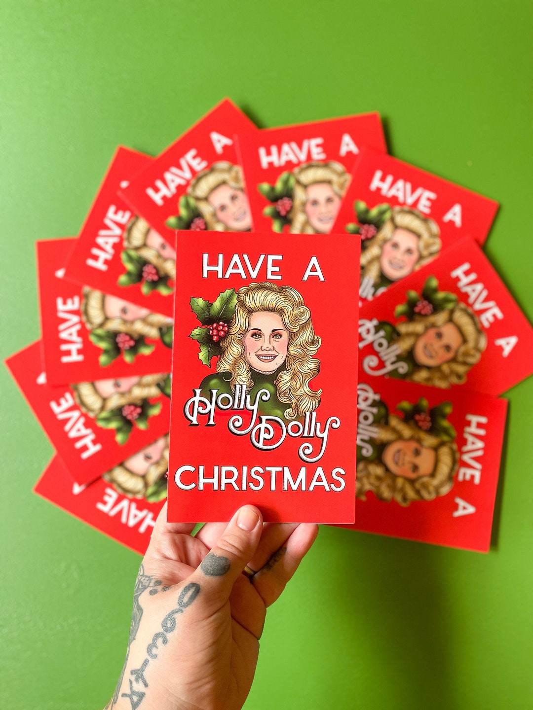 Dolly Parton Christmas Card - Etsy Australia