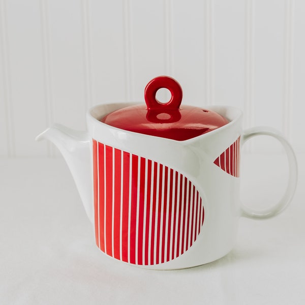 Red Teapot - Etsy