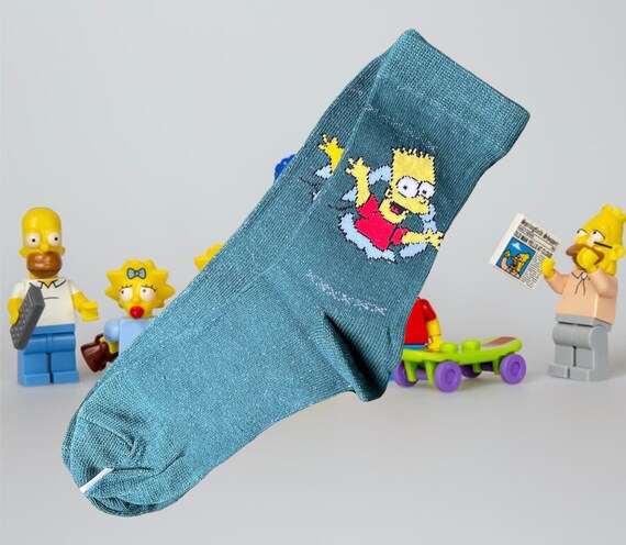 Dead Stock 90s Bart Simpson Kids Socks 18-24m - Etsy