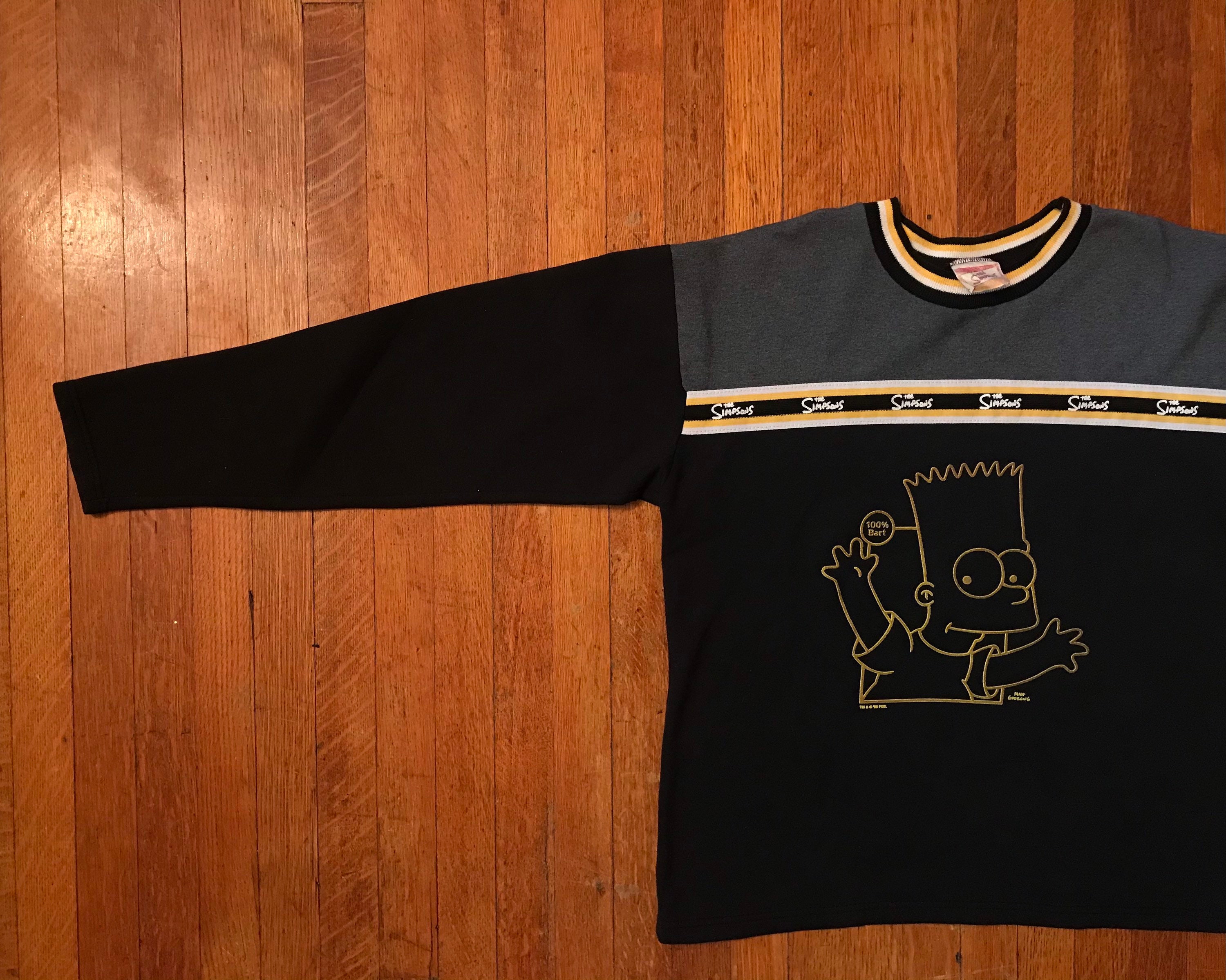 VTG Rare 1998 Bart Simpsons the Simpsons Black and Yellow Pull | Etsy