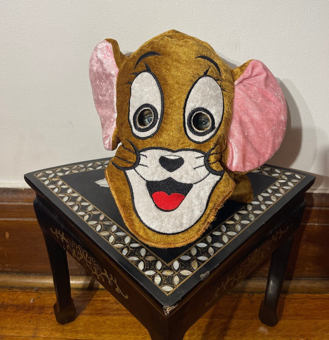 Vtg 90s Tom & Jerry / Jerry the Mouse Pull Over Velvet Mask - Etsy