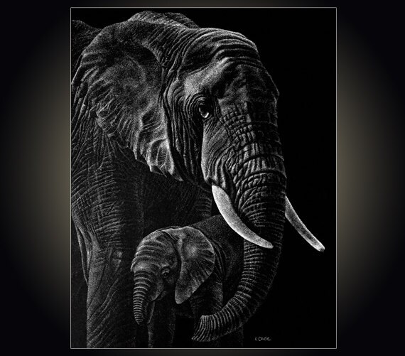 Pen And Ink Elephant