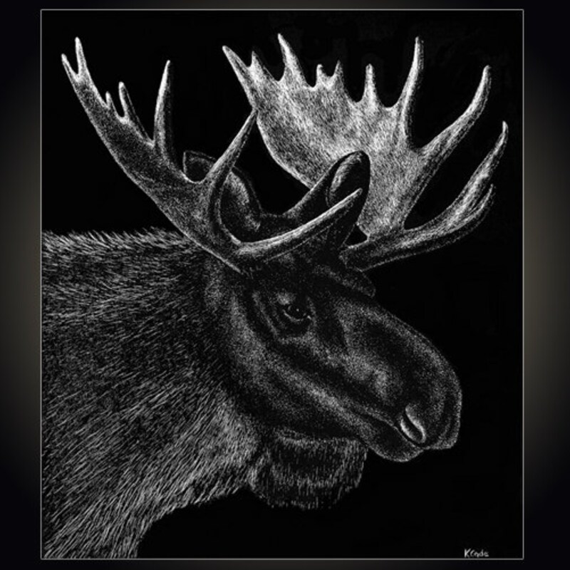 Scratchboard Art - Etsy