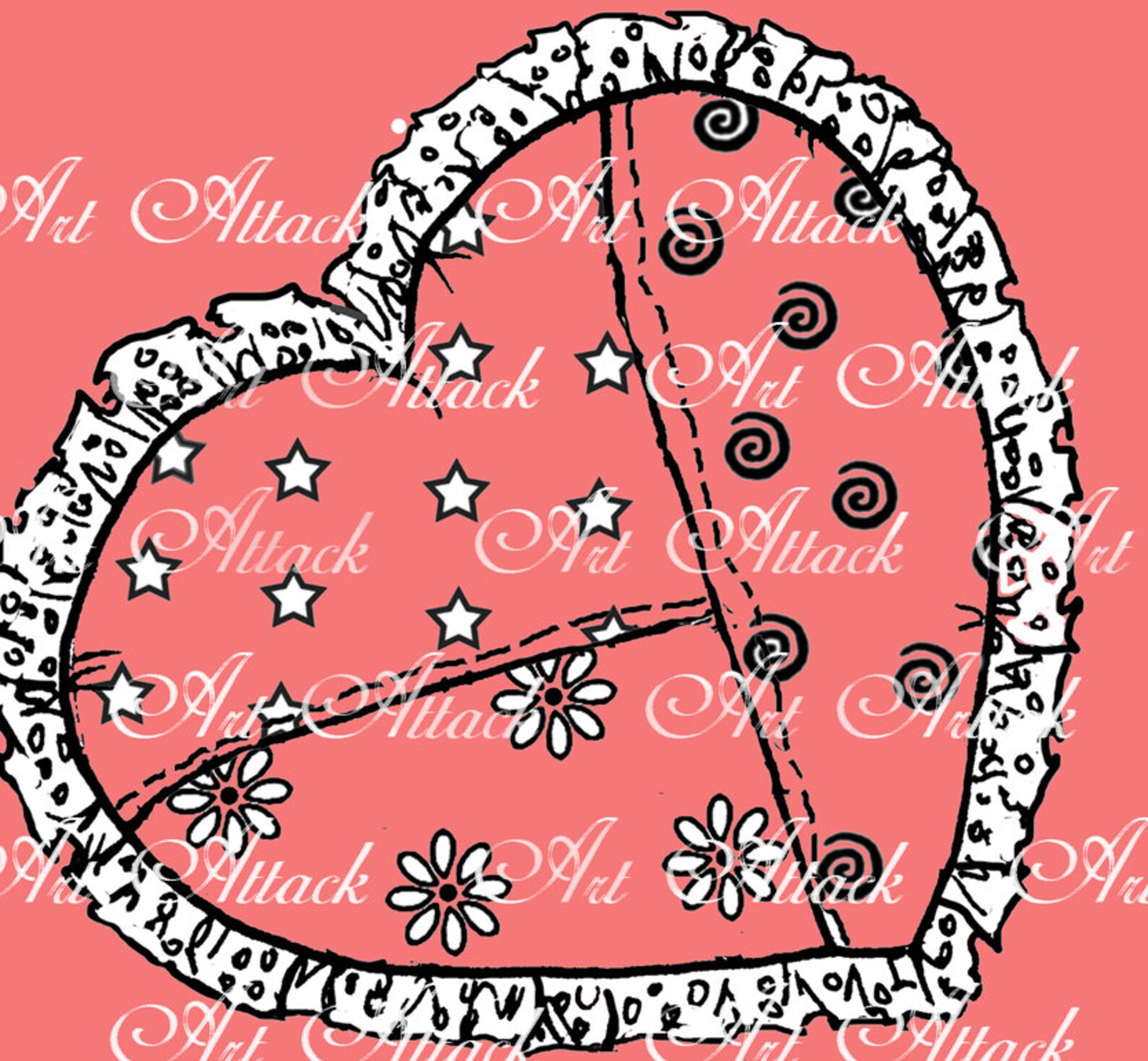 Quilted Cutie Heart Digital Stamp Set, Graphic - Digital Stamp - Etsy