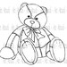 Quilted Cuties Series, Bear Digital Stamp - Etsy