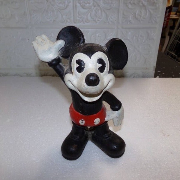 Mickey Mouse Cast Iron Bank - Etsy