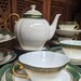 Vintage Tea Coffee Set Porcelain Vintage Castro Gold Green // Vintage ...