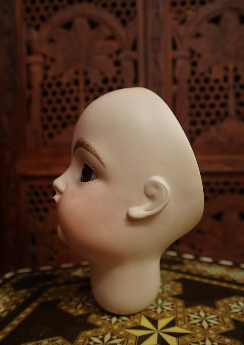 Vintage Reproduction Porcelain Head Doll FG // Francoise | Etsy