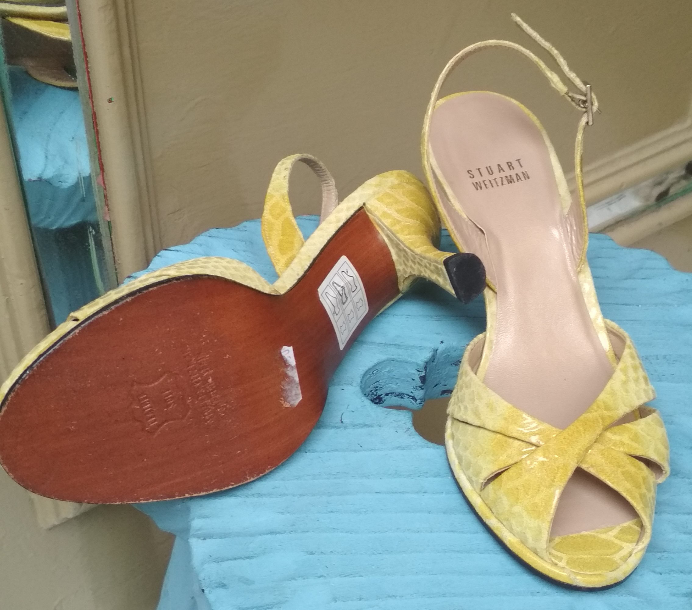 Vintage Stuart Weitzman Shoes / Vintage Snake Elegant Shoes / Patent ...