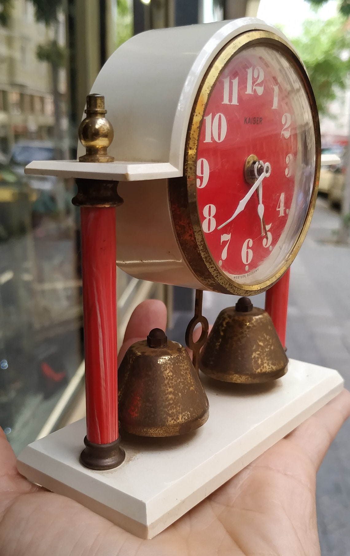 Kaiser Ornamental Mantel Alarm Clock // Western Germany Circa | Etsy