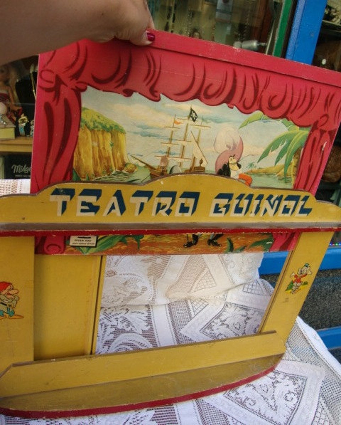 Vintage Puppet Spanish Theatre 1940s Disney Handmade Wooden | Etsy