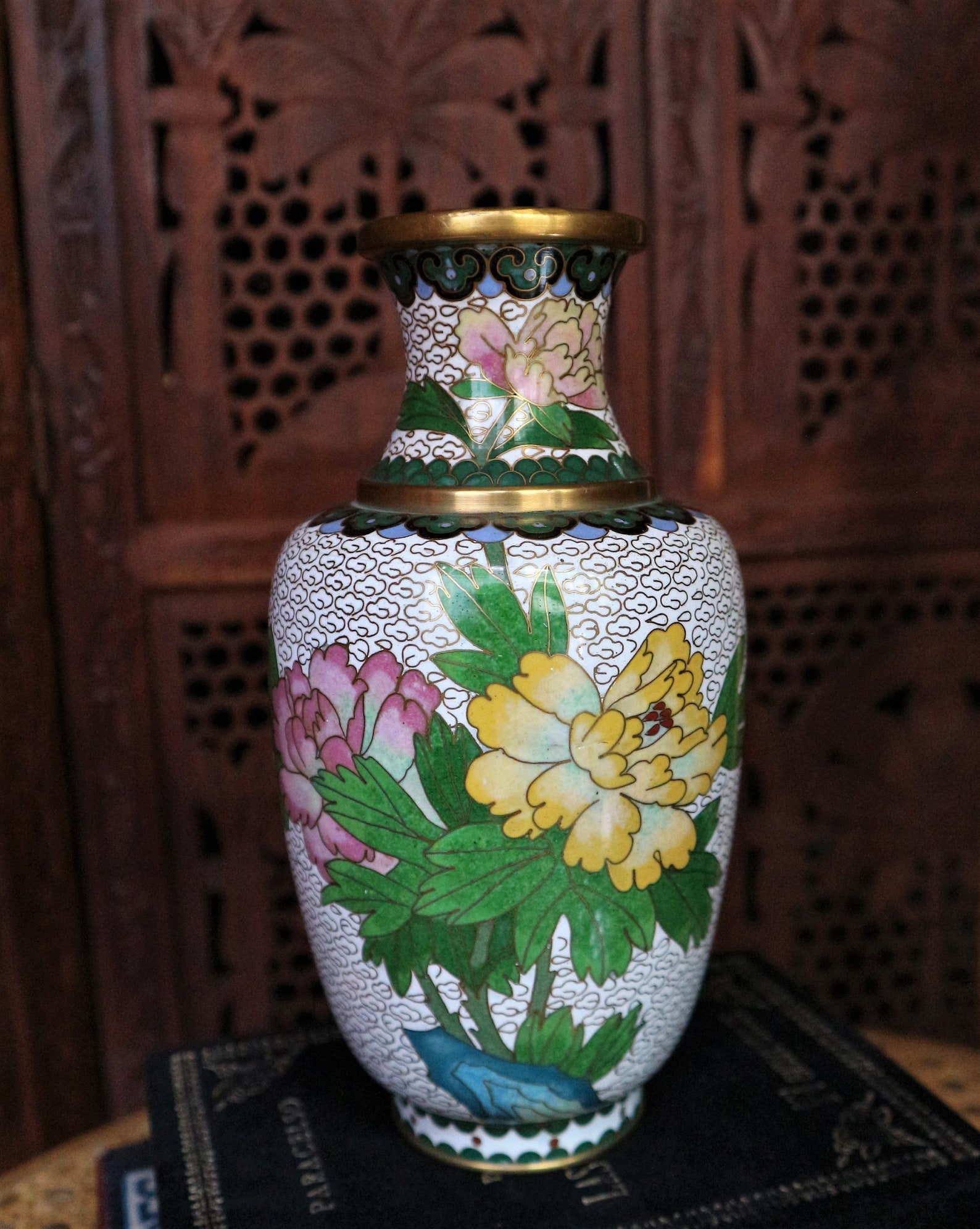 Jingfa Vase Chinese Cloisonné Enamel Flower Vintage | Etsy